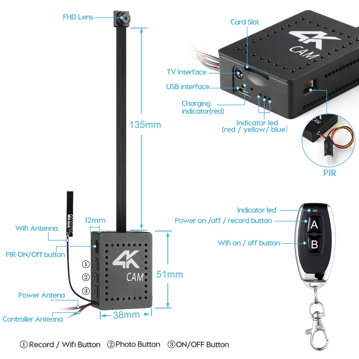 Buy Motion Activated Camera 4K DIY Module Online