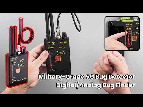 Military-Grade 5G Bug Detector: RF, Hidden Camera, Digital/Analog Bug
